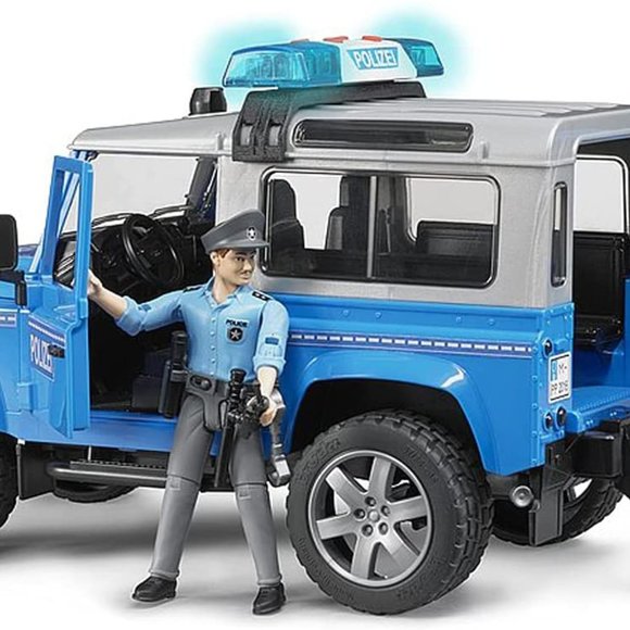 Bruder | Toys | New Bruder 2597 Land Rover Police Truck W Lights Sound ...